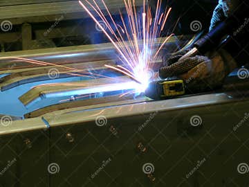 Blue Welding stock photo. Image of industry, intense, steel - 325724