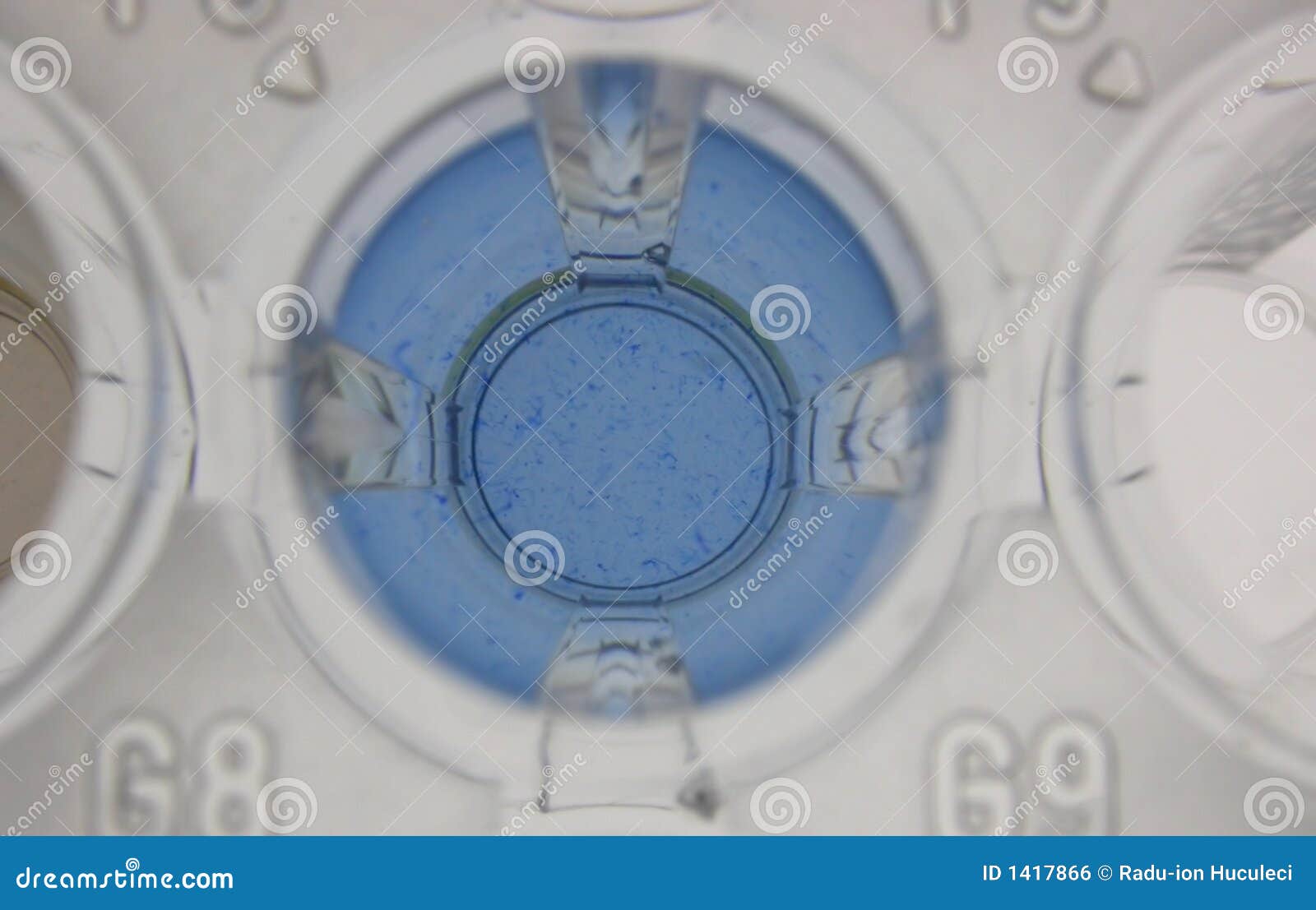 Blue well sample stock photo. Image of experimental, education - 1417866