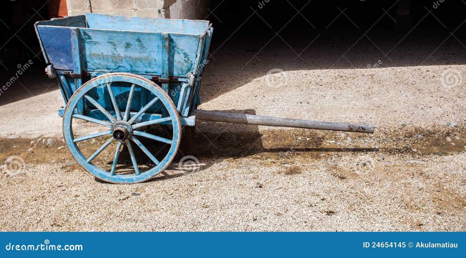 Blue Wheelbarrow On White Background Royalty-Free Stock Photography ...