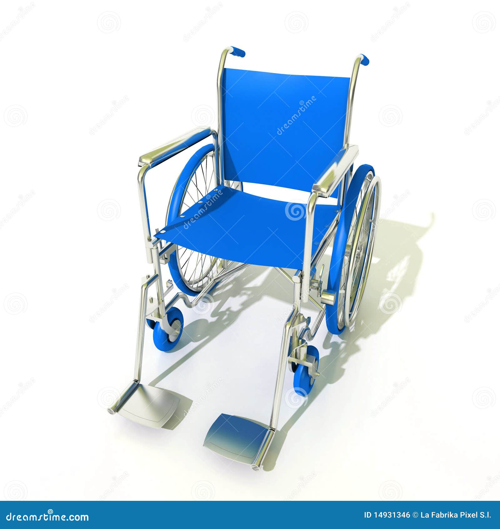 Blue wheelchair stock illustration. Illustration of assistance - 14931346