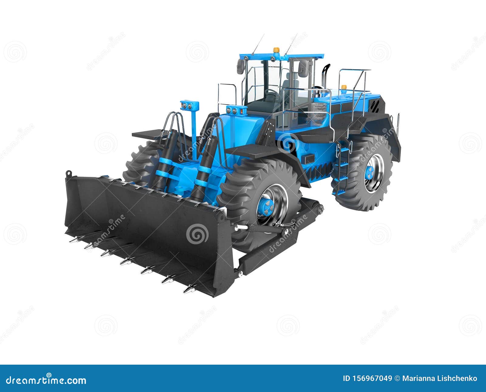 Dozer Isolated On White Background In Flat Style Vector Illustration ...