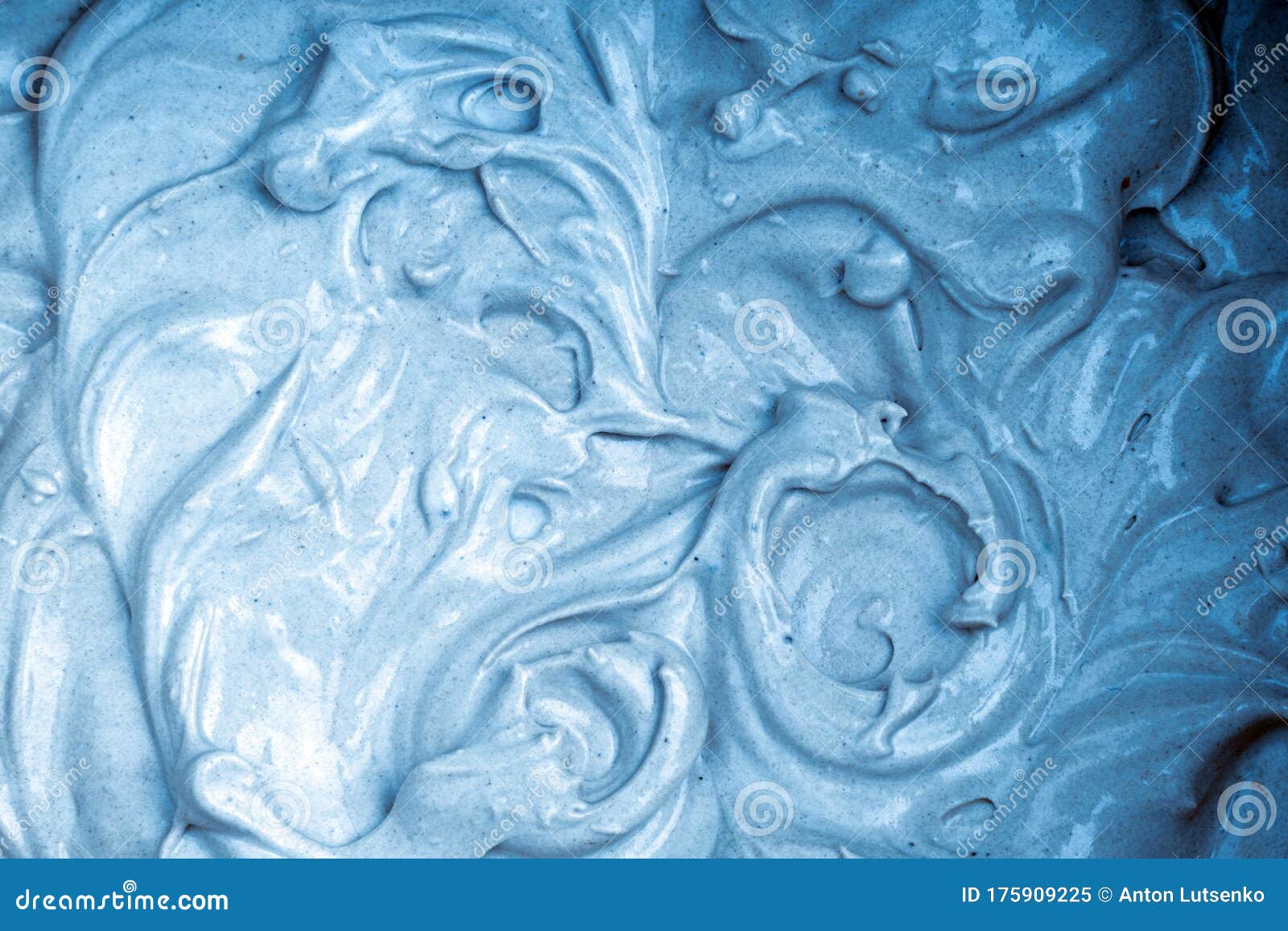 Blue Whipped Cream Abstract Background Stock Image - Image of abstract ...