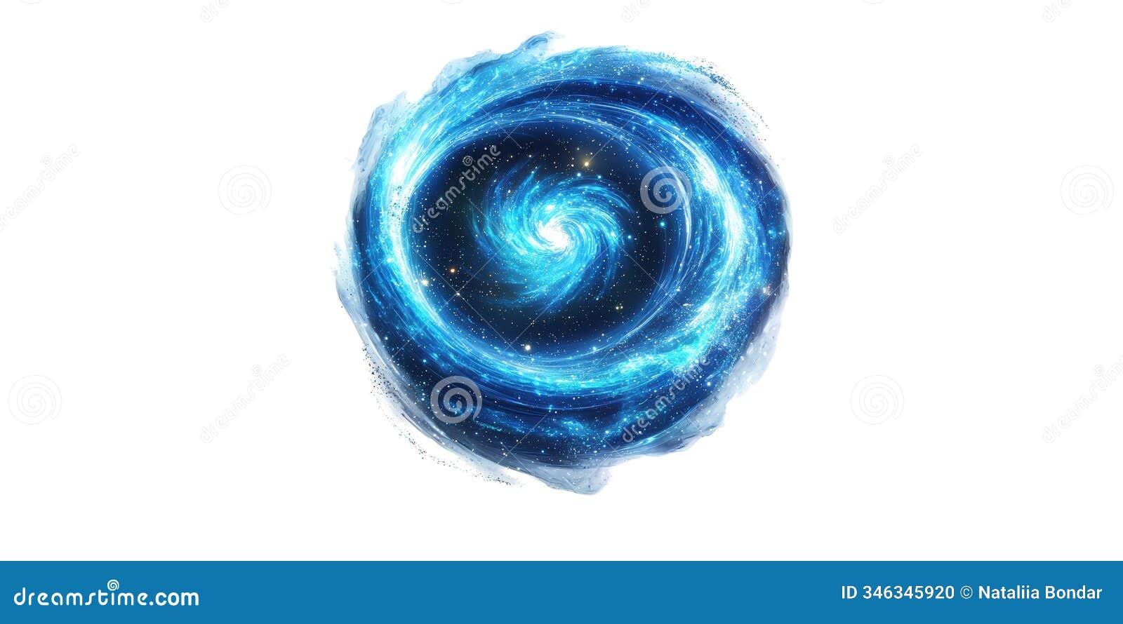 Blue Whirlpool Illustration Isolated on Transparent Background Stock ...