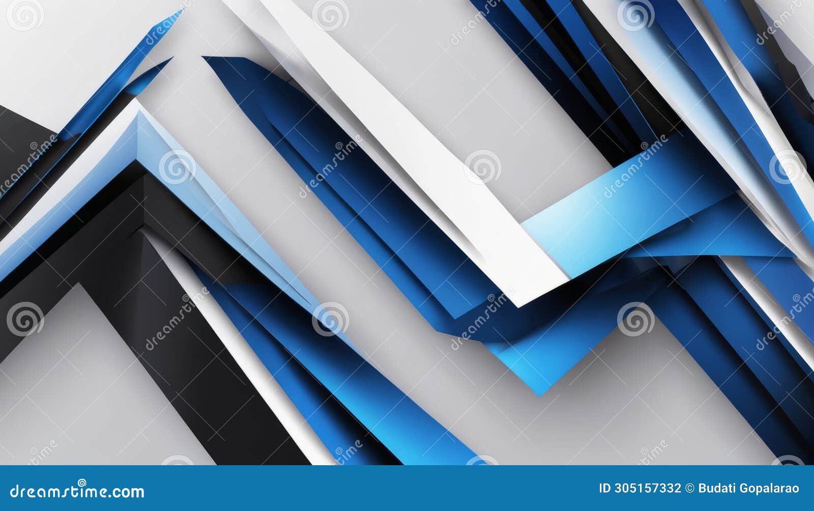 A Blue and White Abstract Art Piece Stock Illustration - Illustration ...
