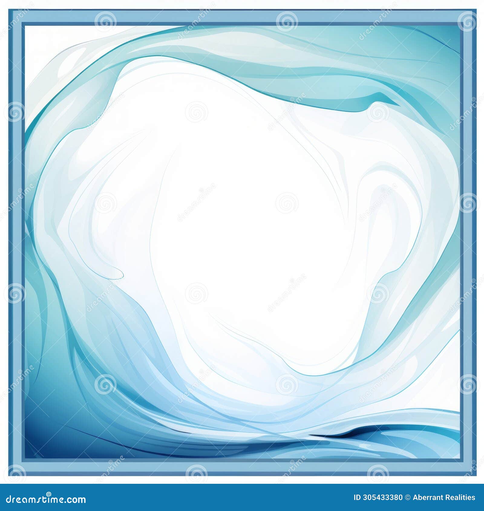 A Blue and White Abstract Background with a Frame Stock Illustration ...