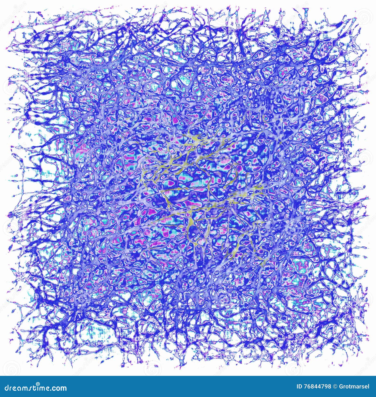 Blue and White Abstract Mess-up Background. Stock Illustration ...