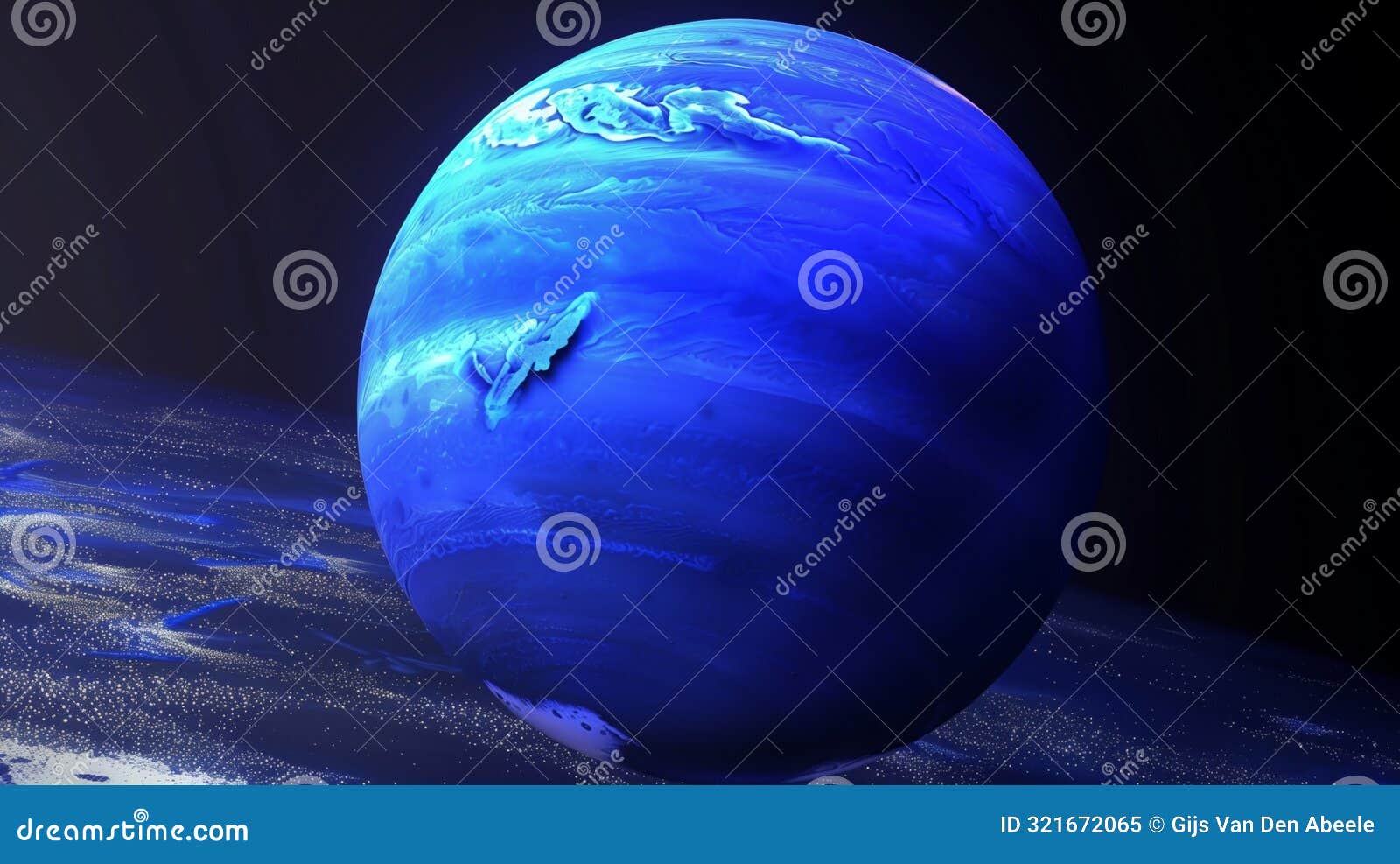 Blue and White Abstract Neptune Surface Texture Background Stock ...