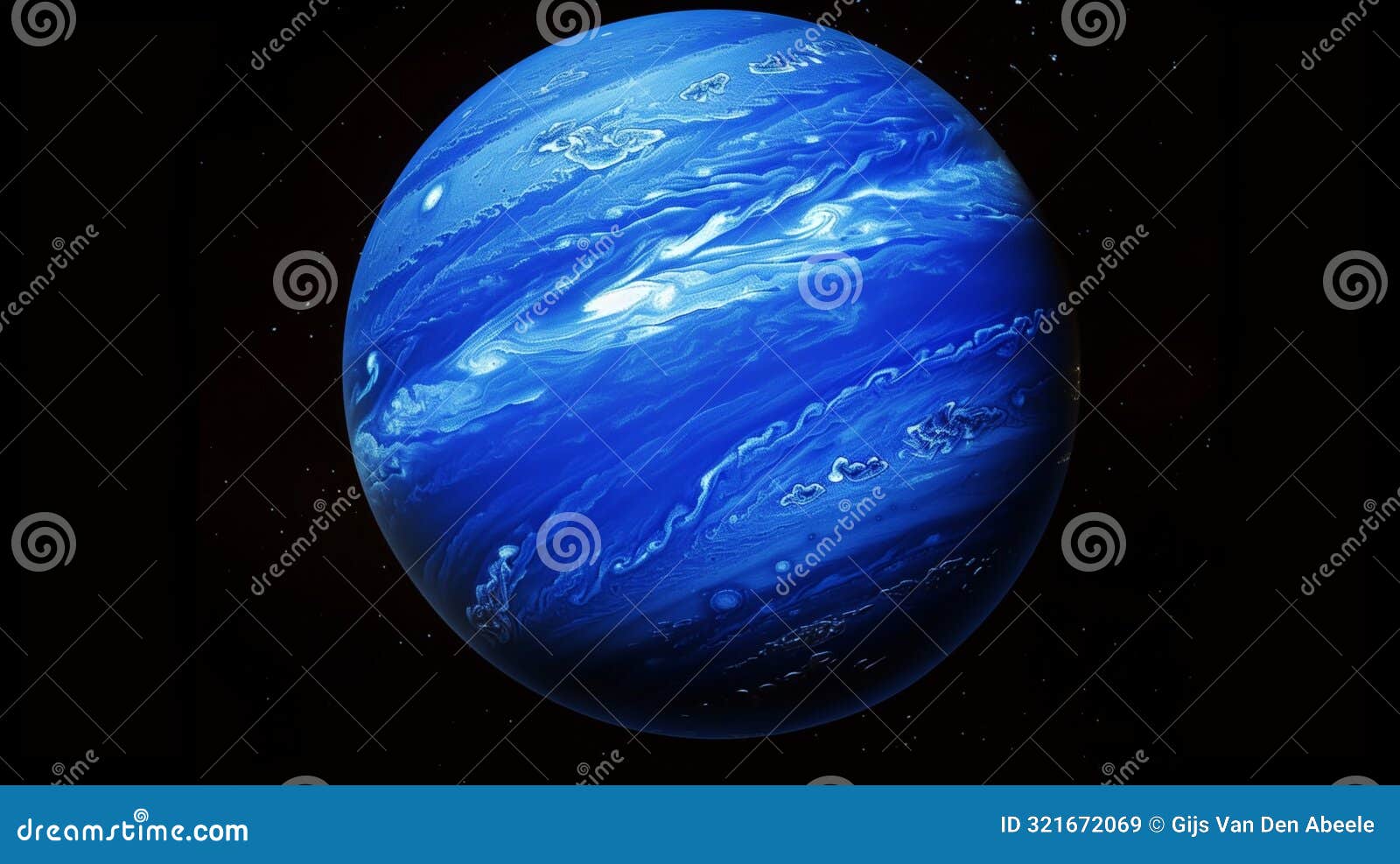 Blue and White Abstract Neptune Surface Texture Background Stock ...