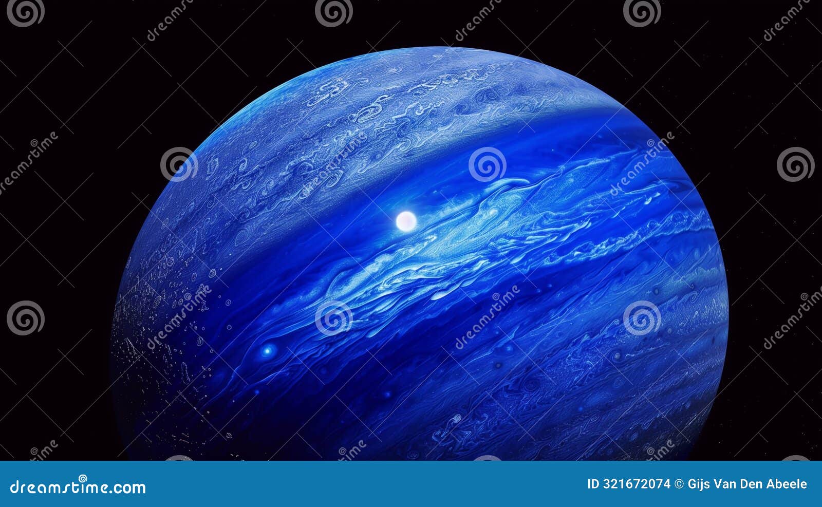 Blue and White Abstract Neptune Surface Texture Background Stock ...