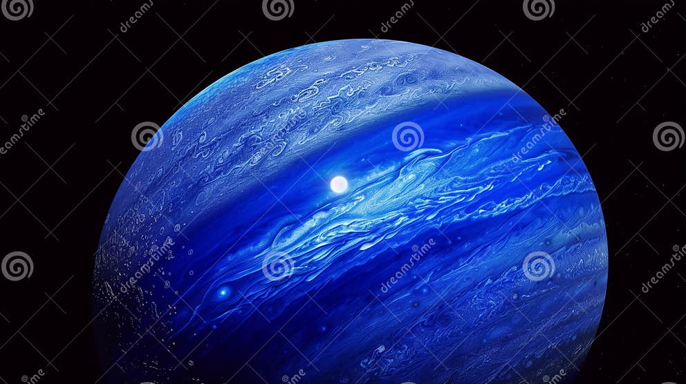 Blue and White Abstract Neptune Surface Texture Background Stock ...