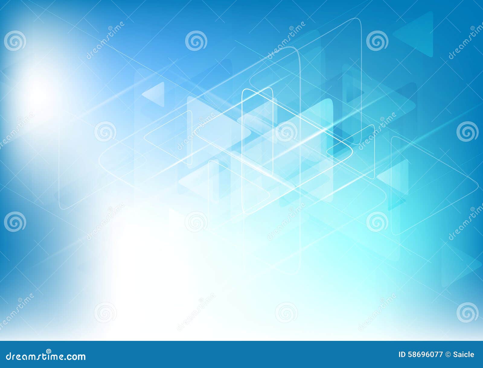 Blue White Abstract Technology Background Stock Vector - Illustration ...