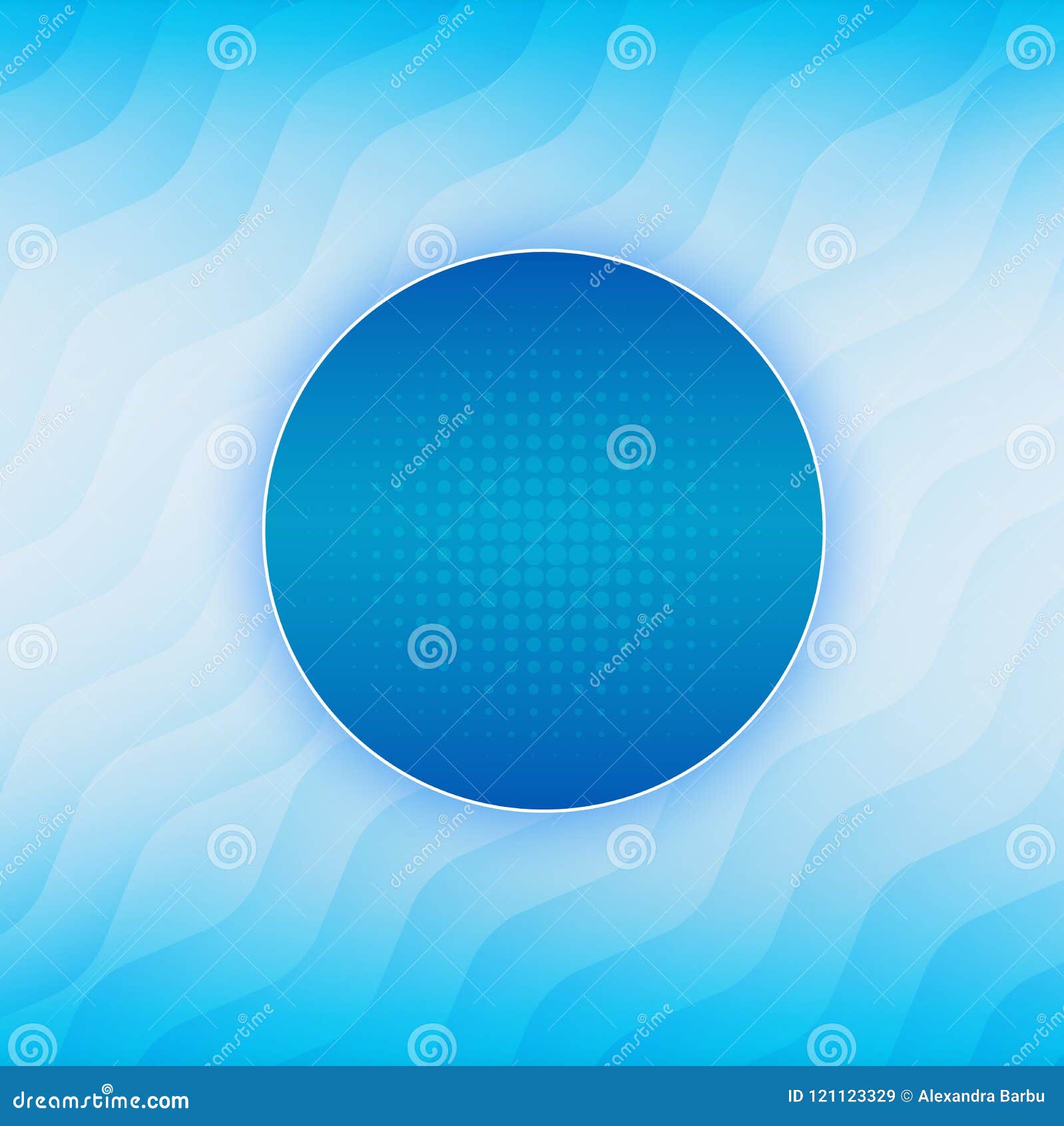 Blue, White Abstract Waves Pattern and Logo Background Stock Vector ...