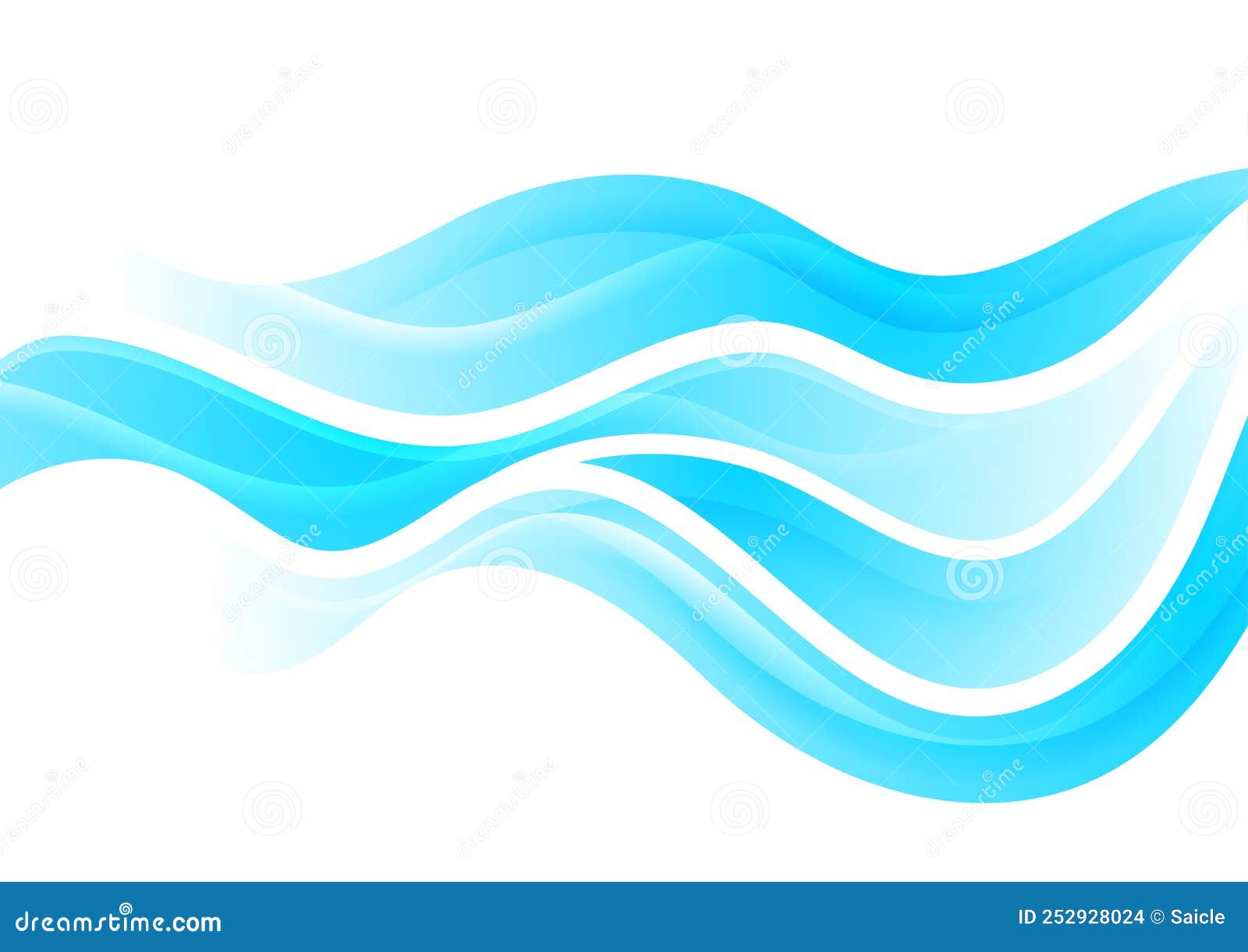 Blue White Abstract Wavy Pattern Background Stock Vector - Illustration ...