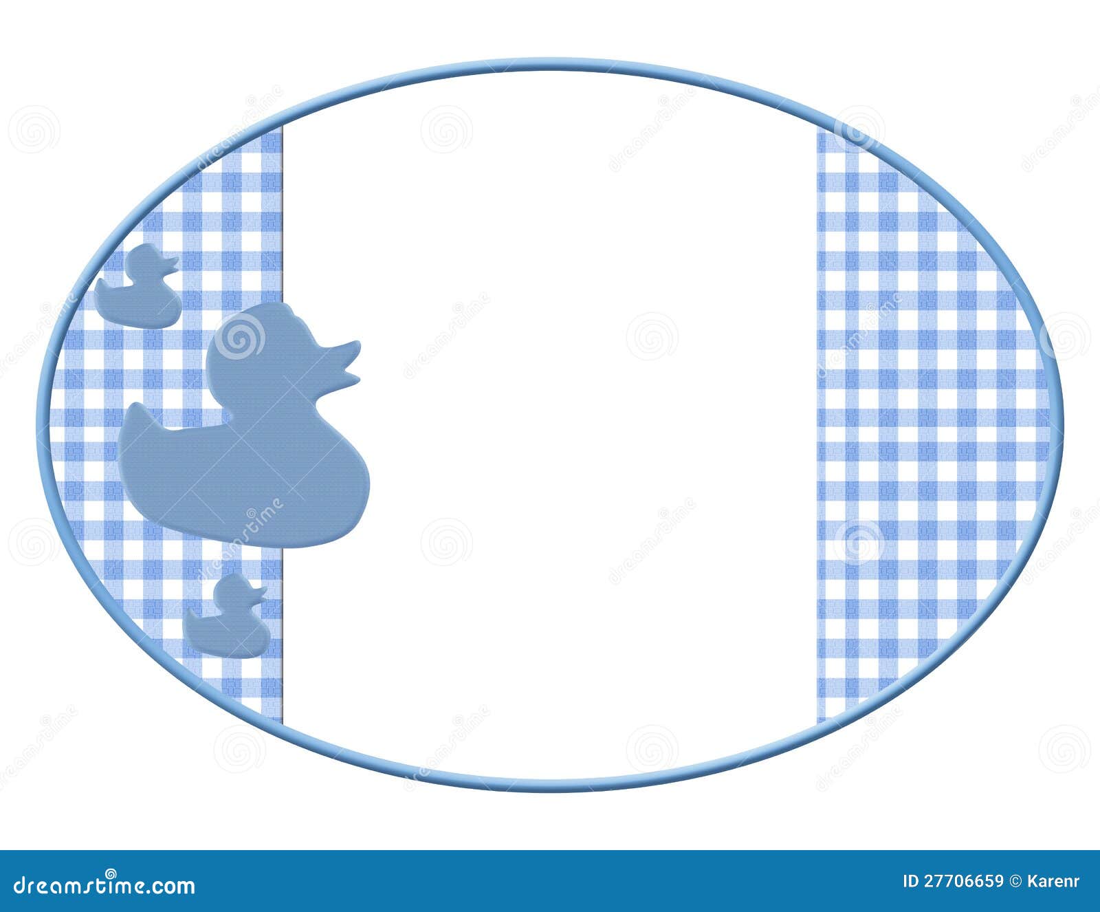 Blue and White Baby Frame for Your Message or Invitation Stock ...