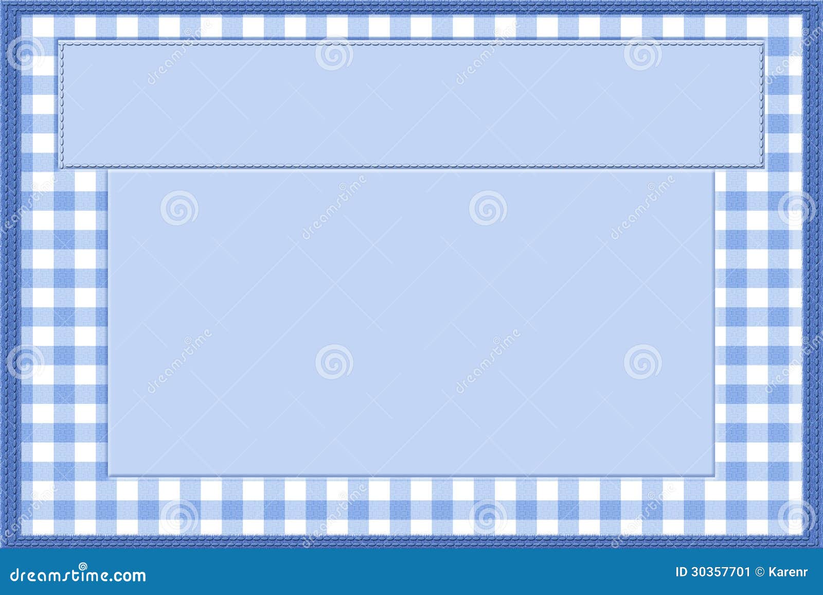Blue and White Baby Frame for Your Message or Invitation Stock ...