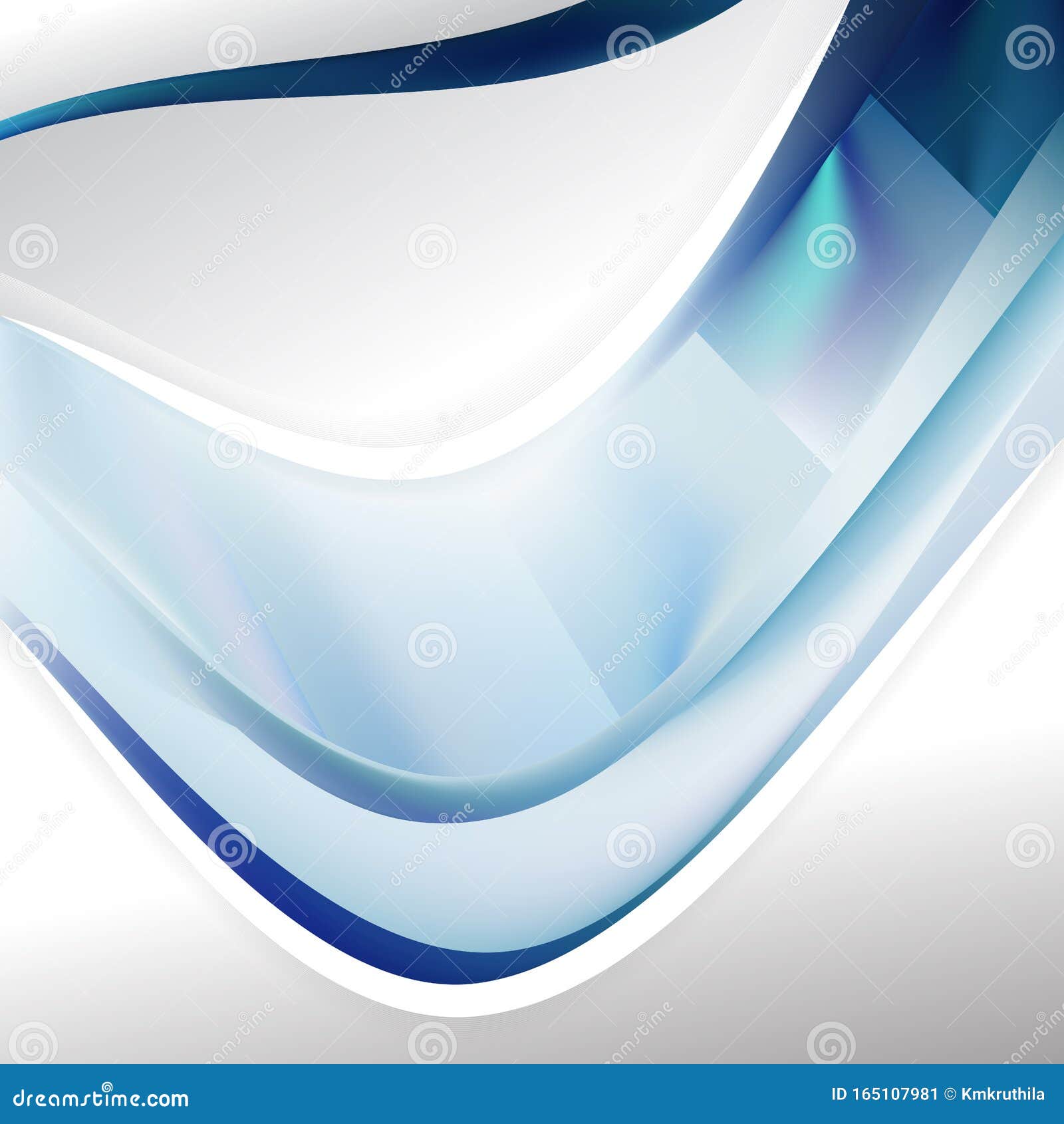 Blue and White Background Design Template Stock Vector - Illustration ...