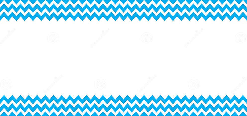 Blue and White Background with Zig Zag Frame Stock Illustration ...