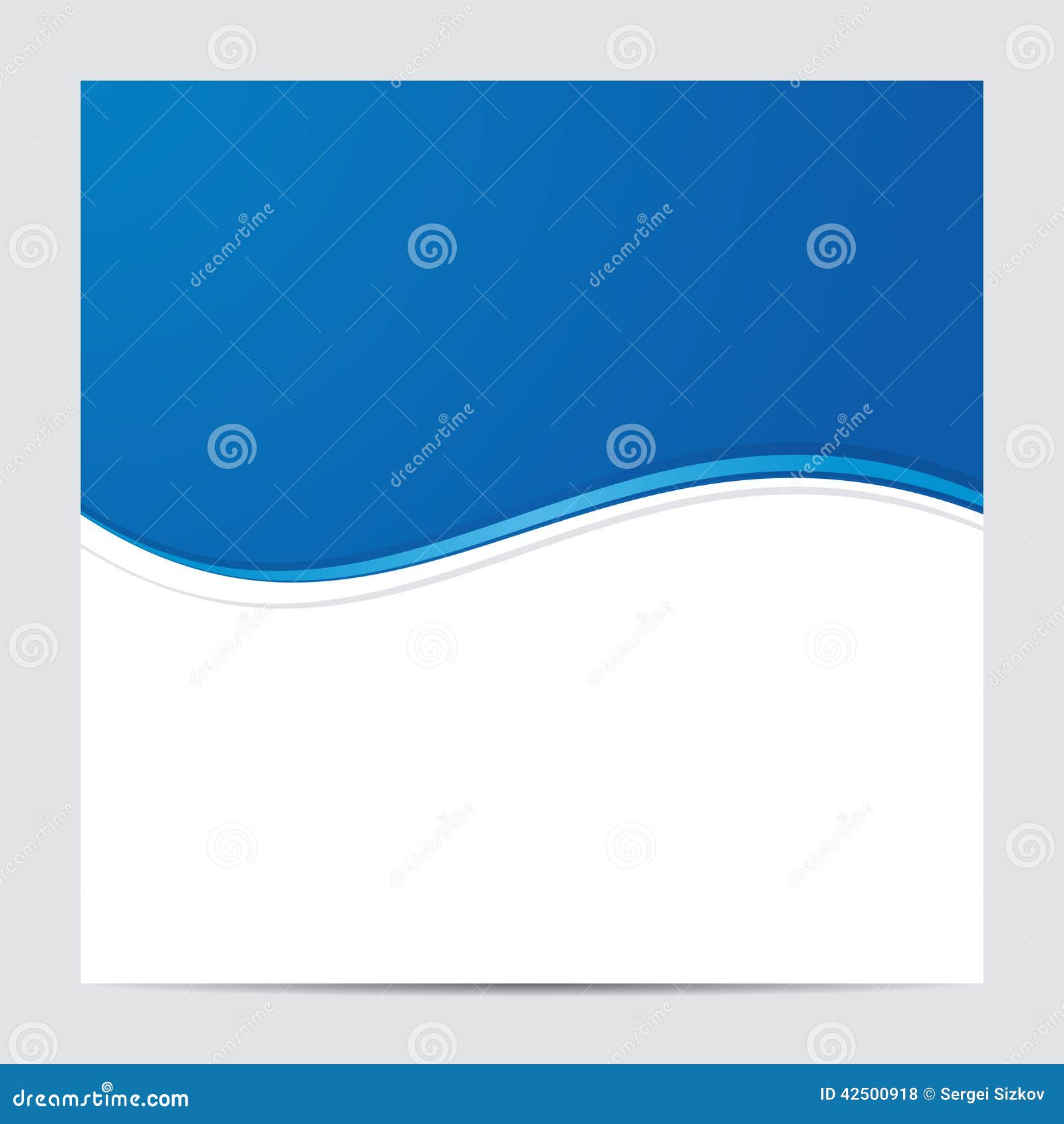Blue and White Blank Abstract Background. Vector Stock Vector ...