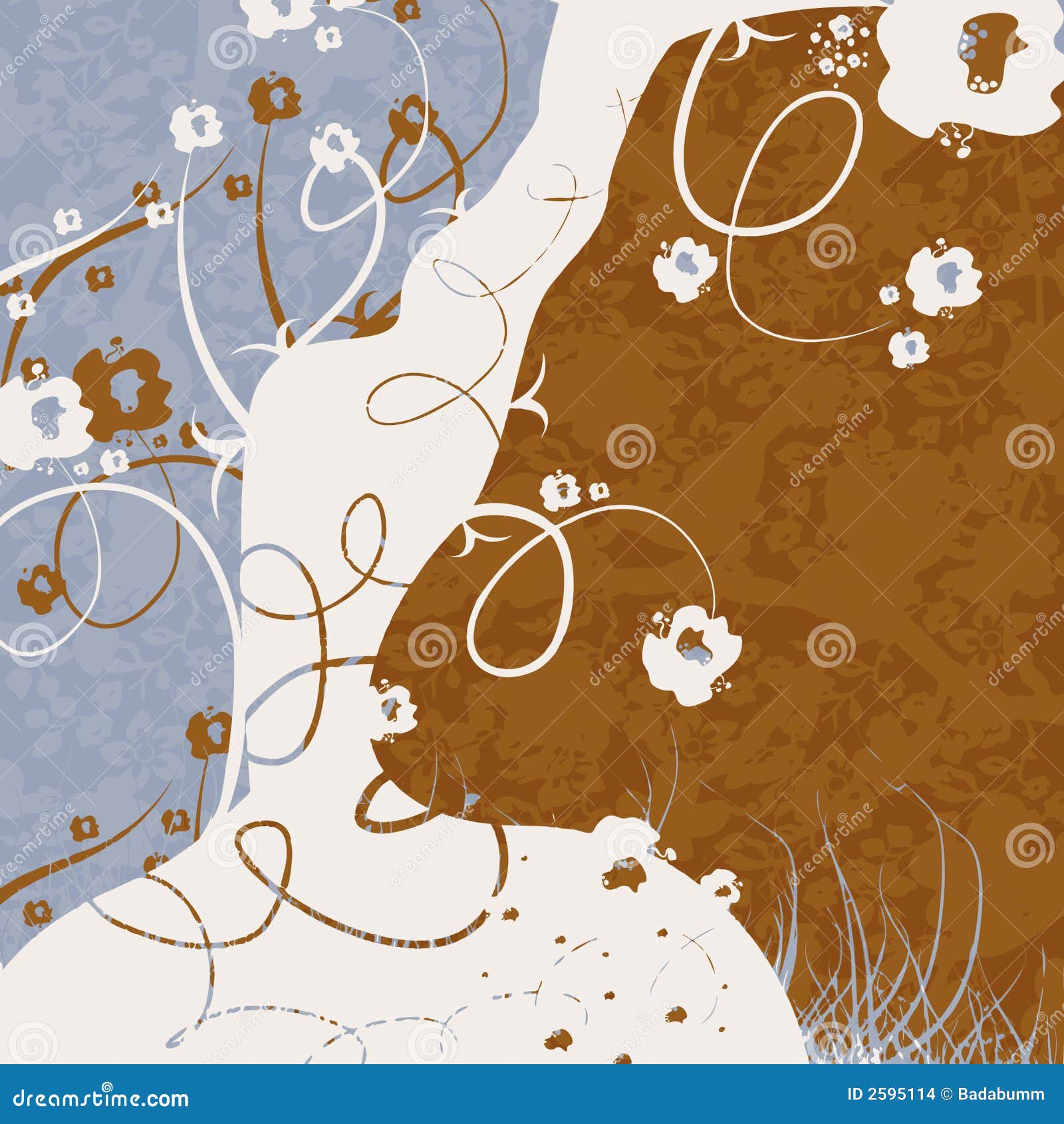 Blue-white-brown Background Stock Vector - Illustration of blue, frame ...