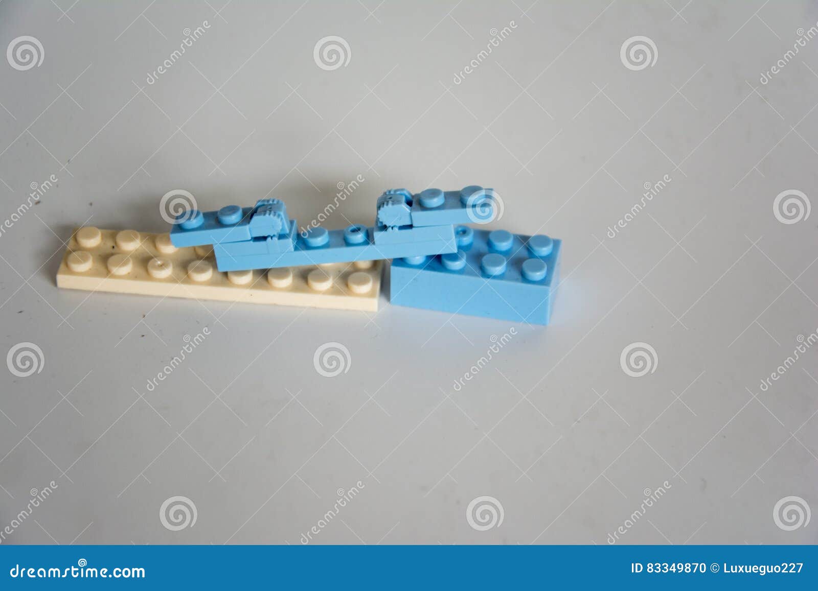 Blue and White Building Blocks Stock Photo - Image of background, toys ...