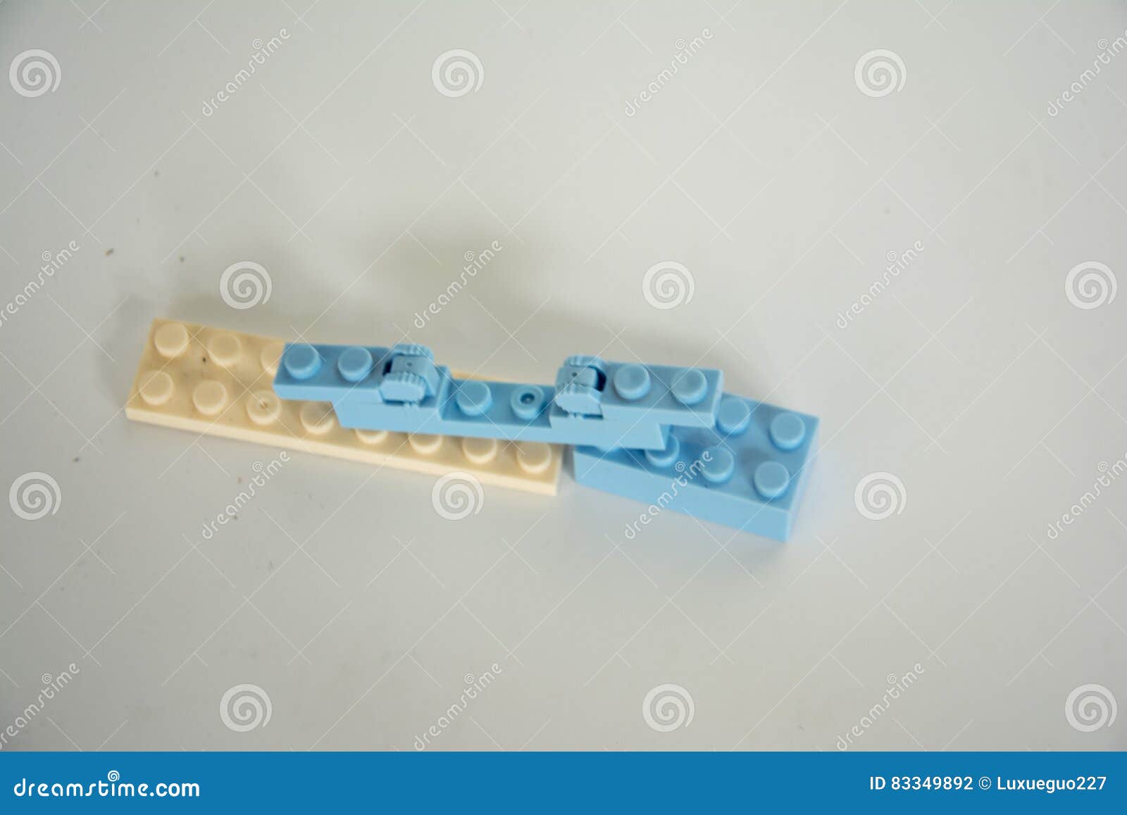 Blue and White Building Blocks Stock Photo - Image of material, toys ...