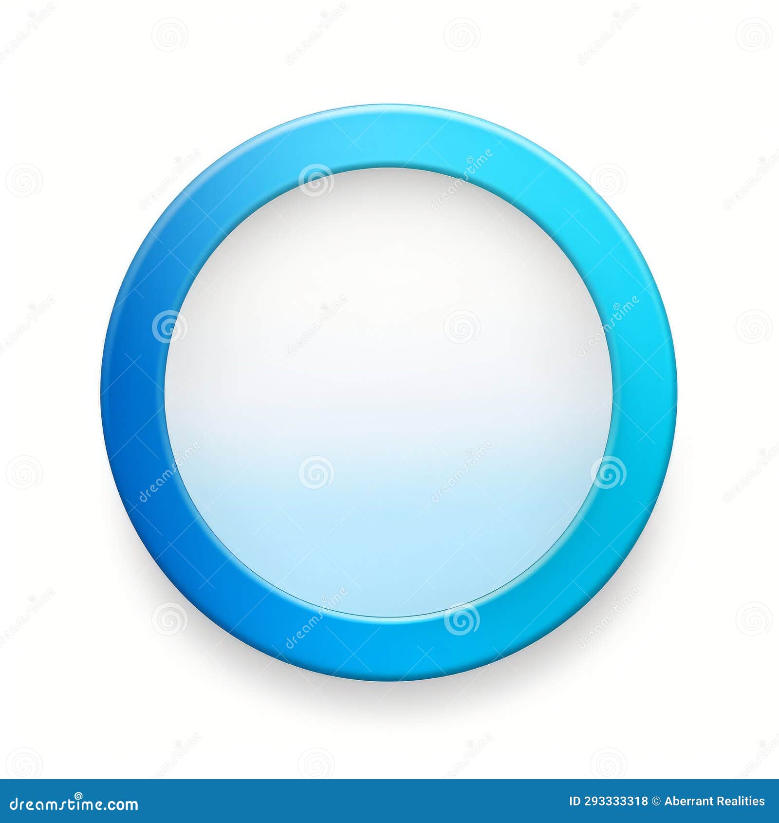 A Blue and White Button on a White Background Stock Illustration ...