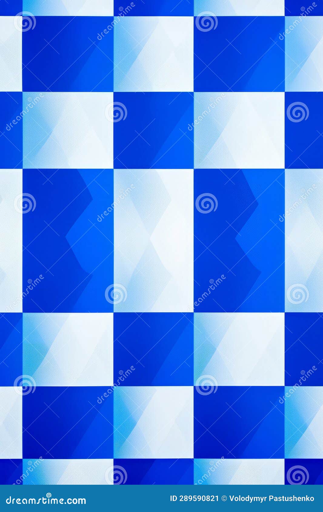 Blue and White Checkered Pattern. Generative AI Stock Image - Image of ...