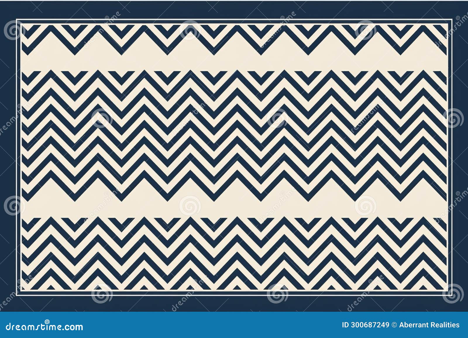 A Blue and White Chevron Pattern on a White Background Stock ...