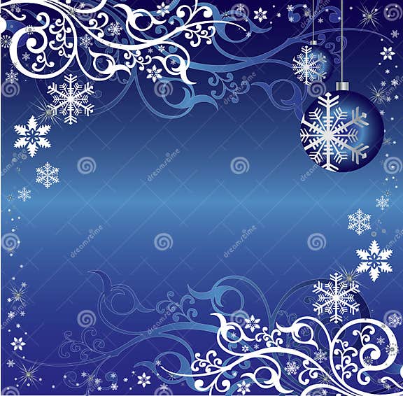 Blue and White Christmas Themed Background Pattern Stock Vector ...