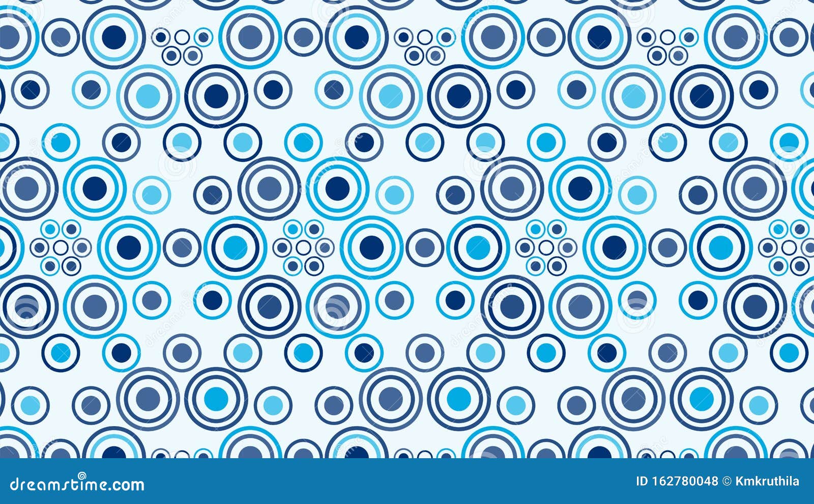 Blue and White Circle Pattern Stock Vector - Illustration of circular ...