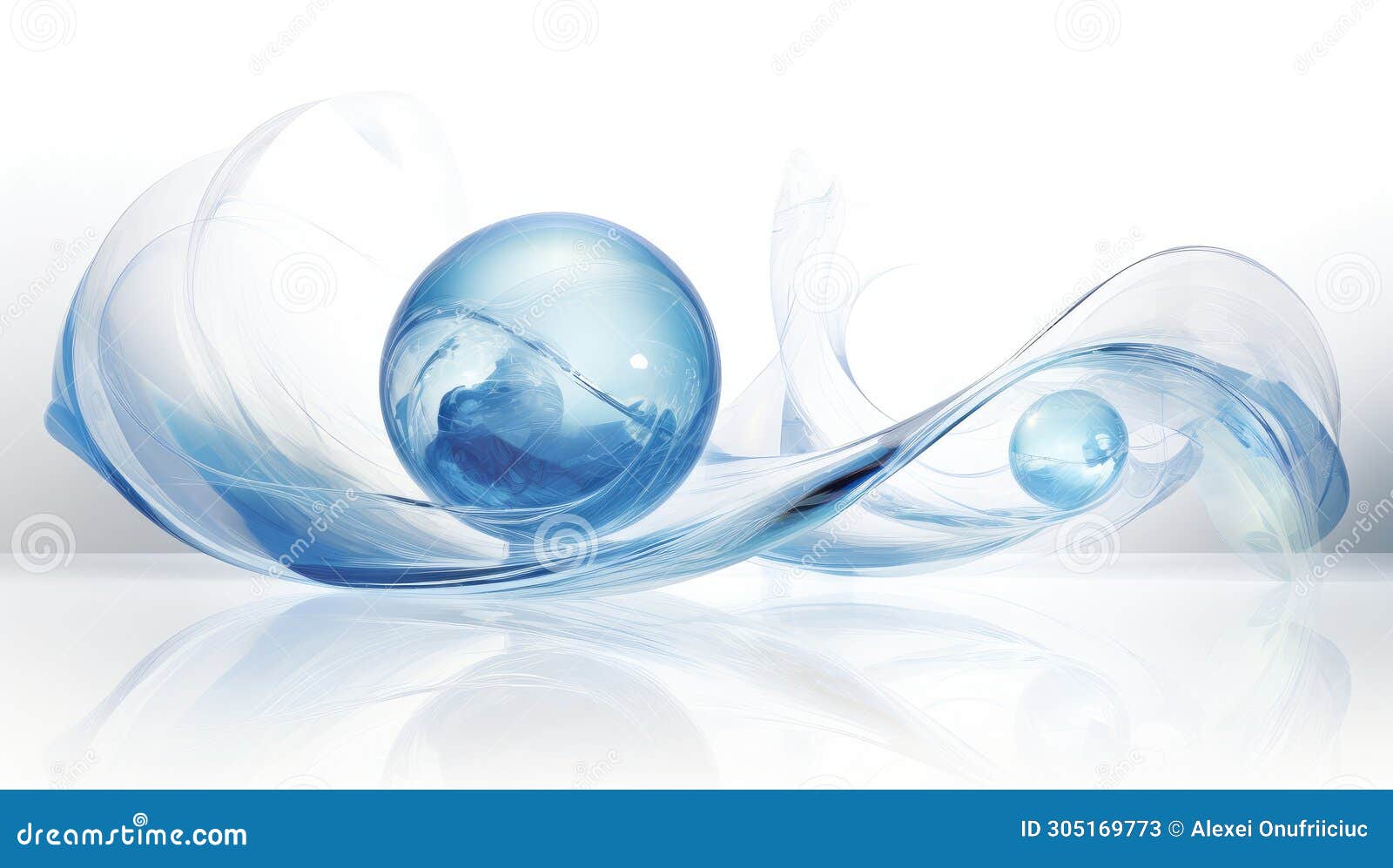 Blue and White Circular Earth Globe with Wave Stock Illustration ...
