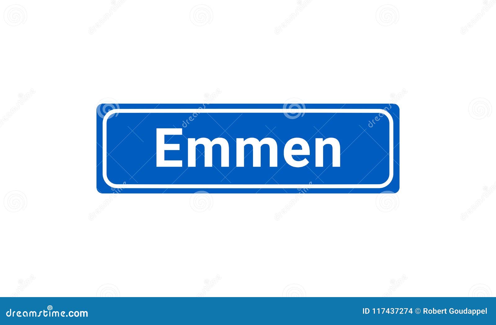 Emmen City Kingdom Of The Netherlands, Drenthe, Holland Map Vector ...