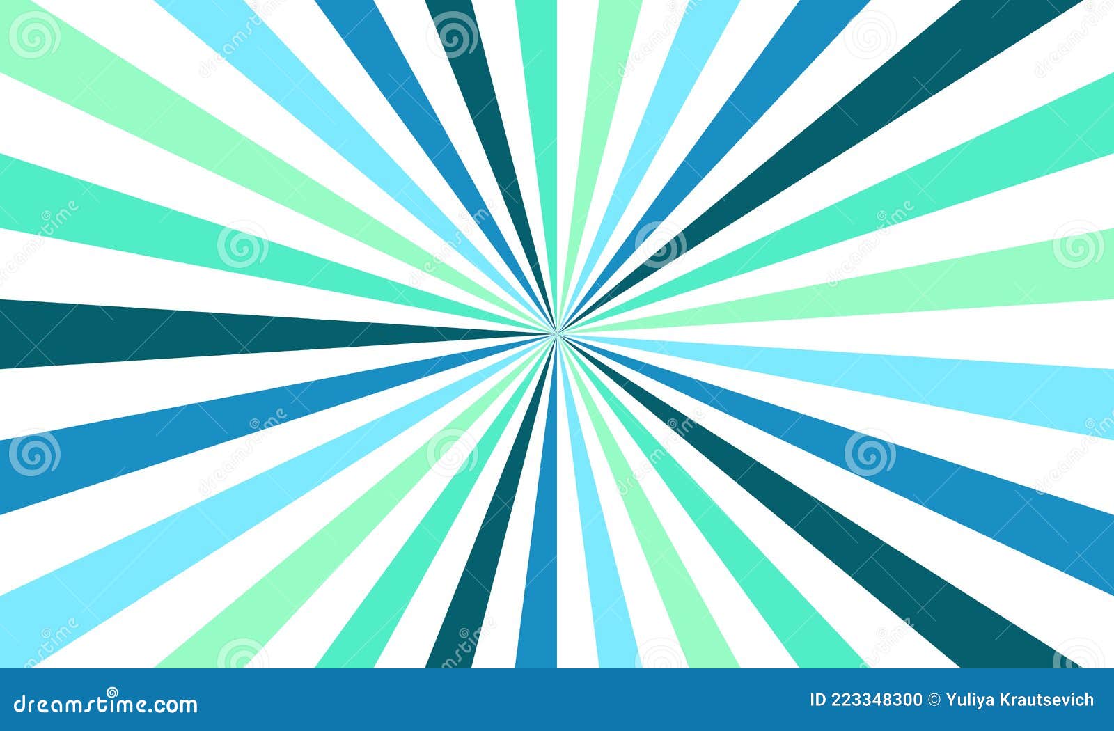 Blue White Color Burst Background. Rays Background in Retro Style ...