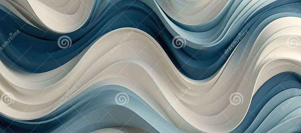 Blue White Color Pattern Waves Texture Background Stock Illustration ...