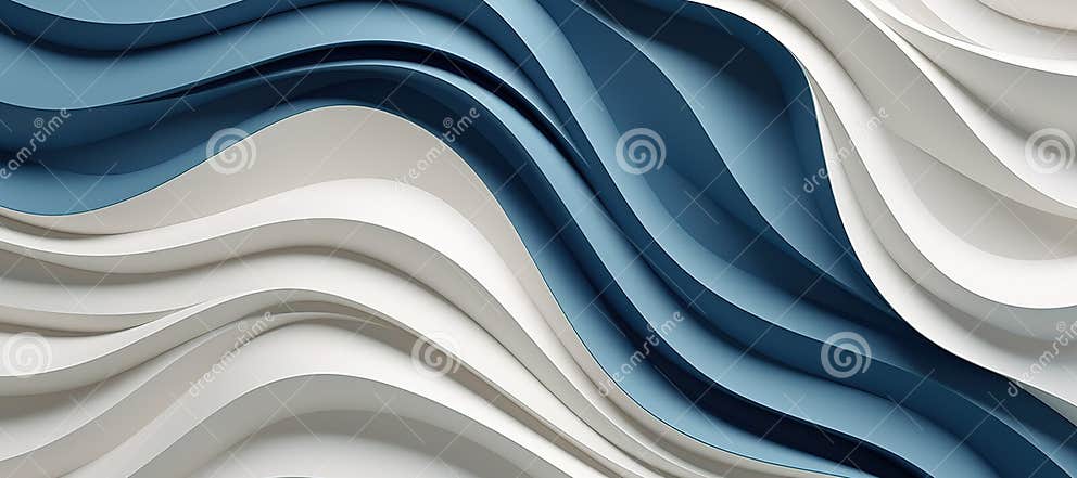 Blue White Color Pattern Waves Texture Background Stock Illustration ...