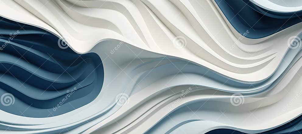Blue White Color Pattern Waves Texture Background Stock Illustration ...