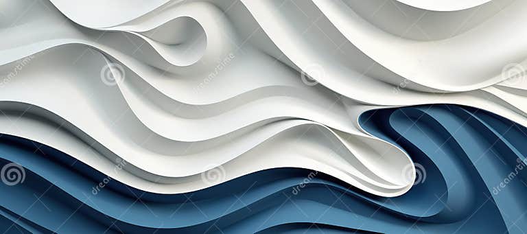 Blue White Color Pattern Waves Texture Background Stock Illustration ...