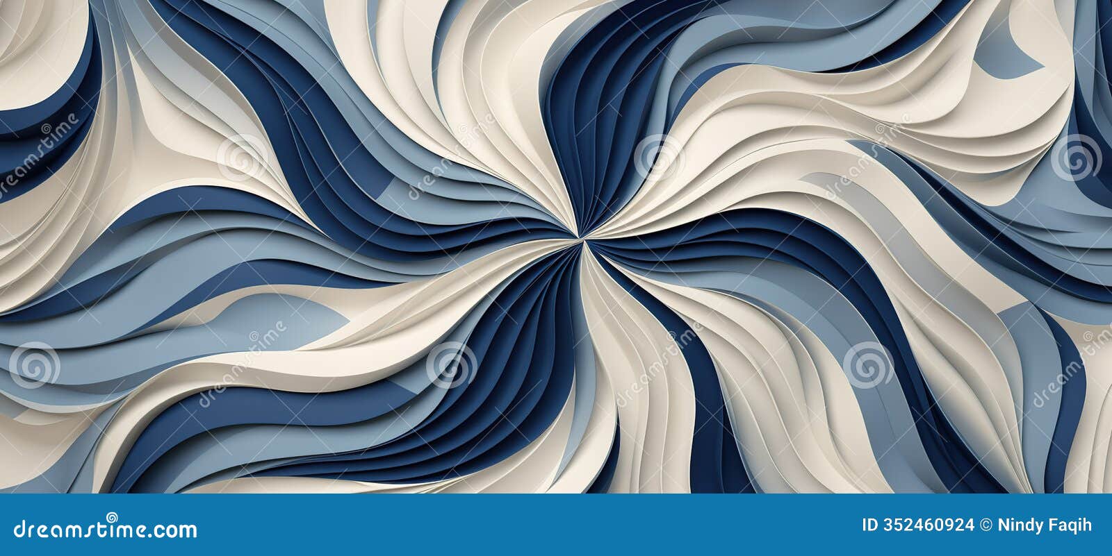 Blue White Color Pattern Waves Texture Background Stock Illustration ...
