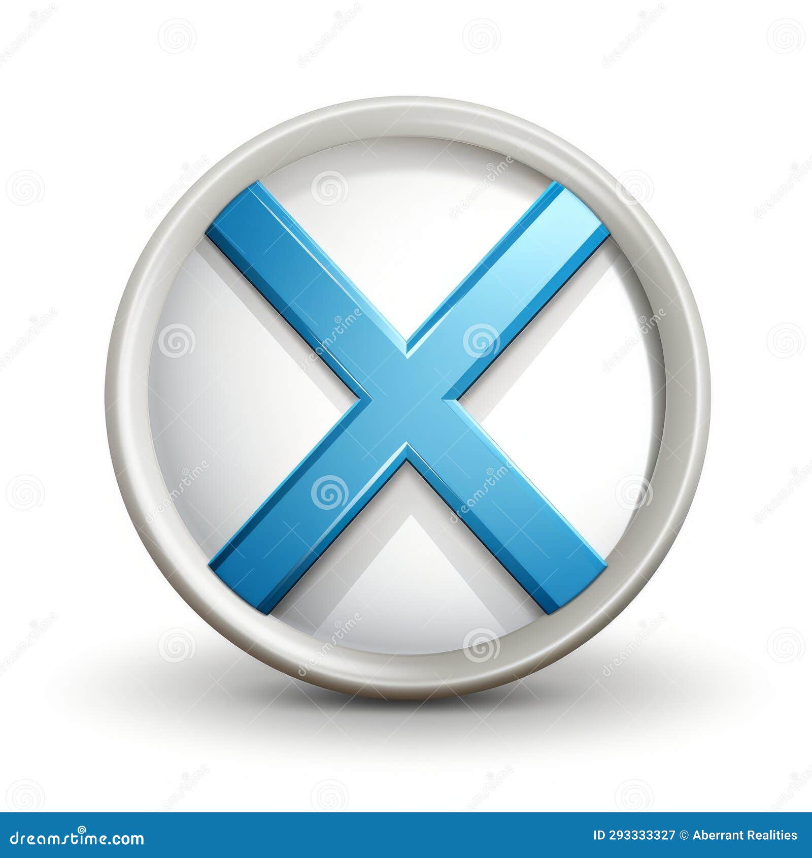 A Blue and White Cross Icon on a White Background Stock Illustration ...