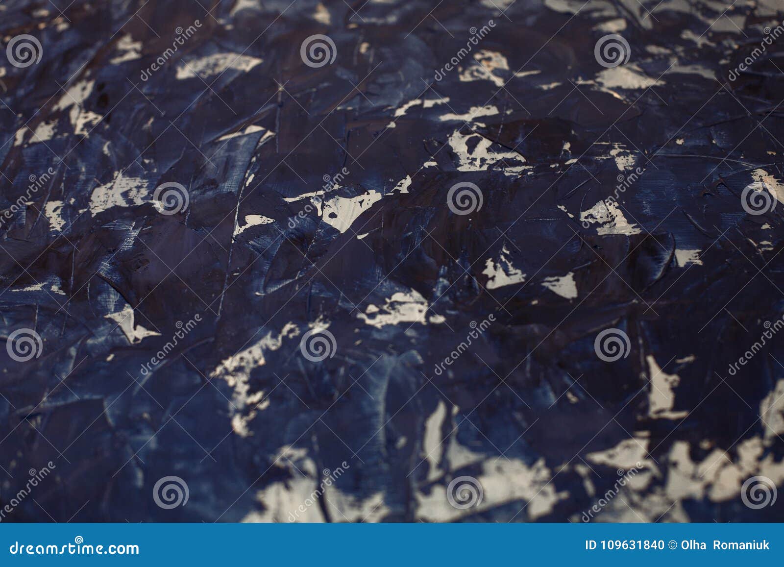 Blue and White Decorative Background. Texture Putty Stock Photo - Image ...