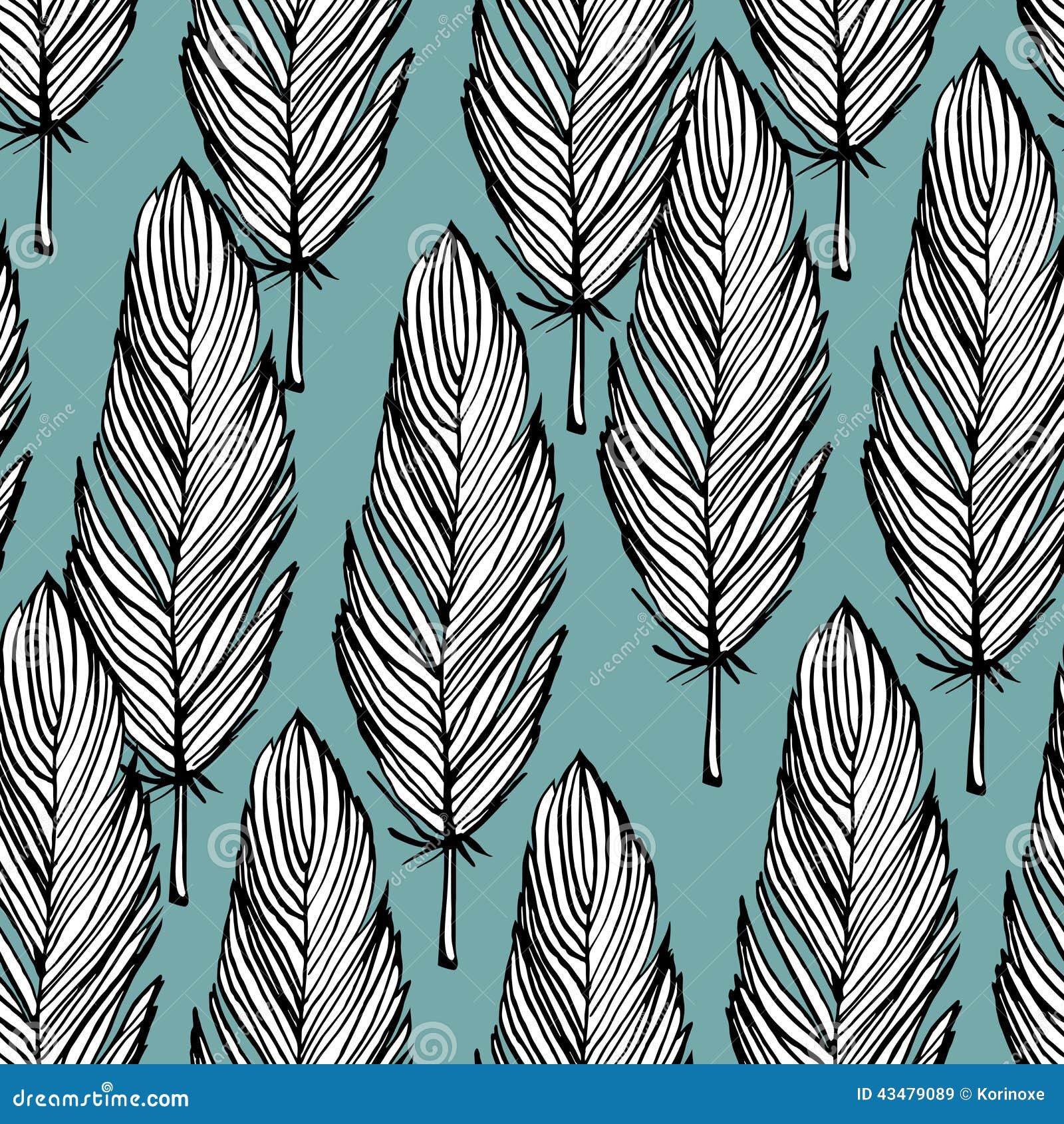 Feathers Drawing Background