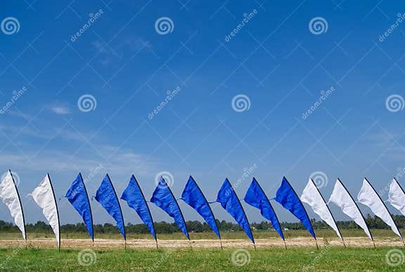 Blue and white flags stock photo. Image of abstract, copy - 7575692