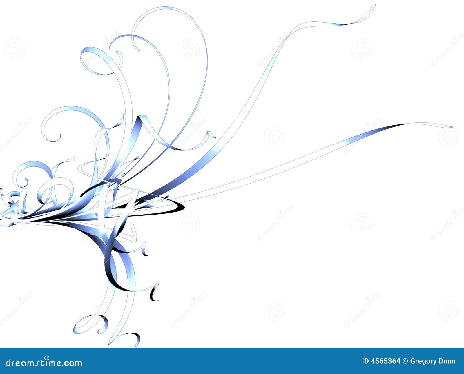 White Flourish Design Cartoon Vector | CartoonDealer.com #9323161
