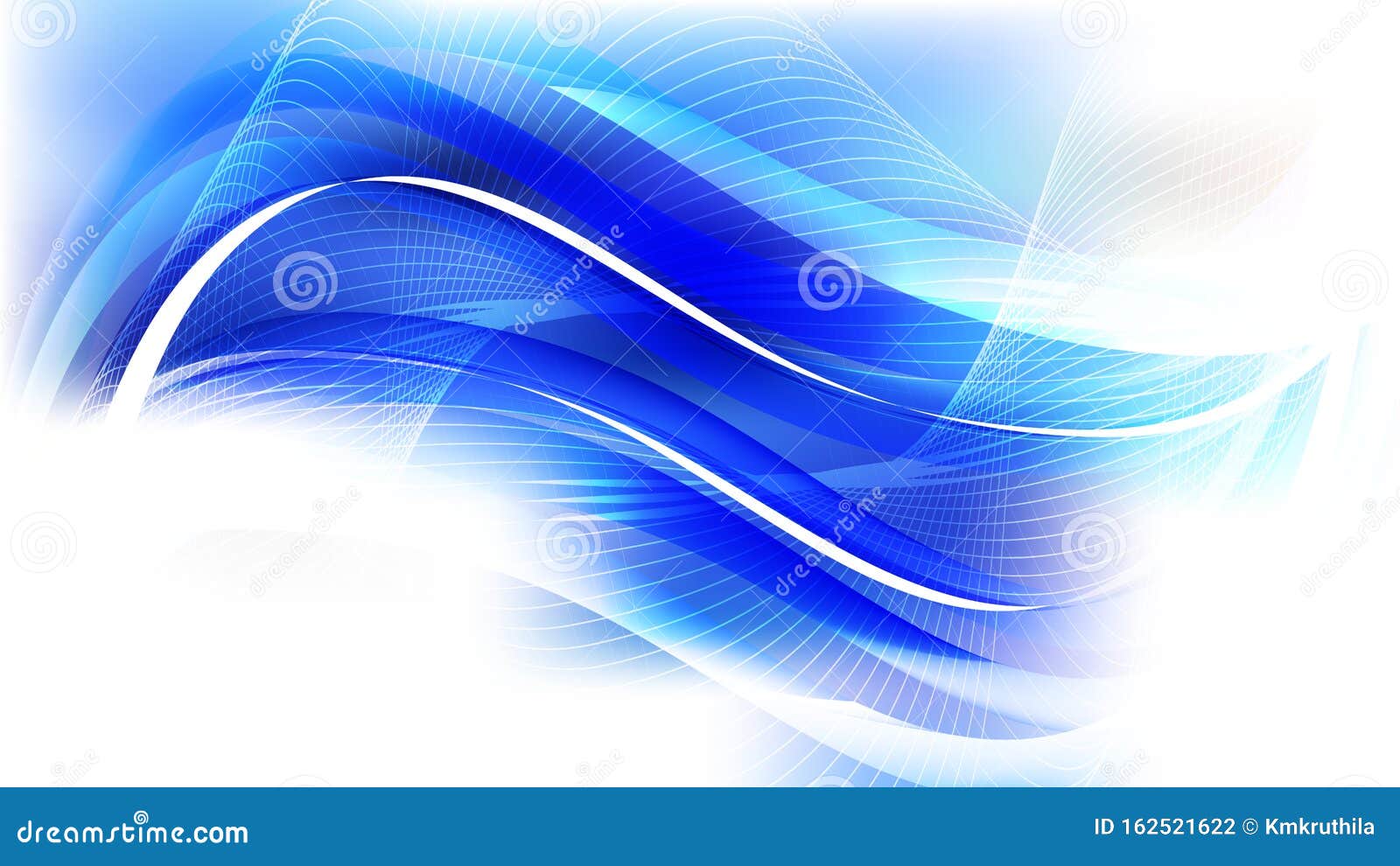 Blue and White Flow Curves Background Vector Image Stock Vector ...