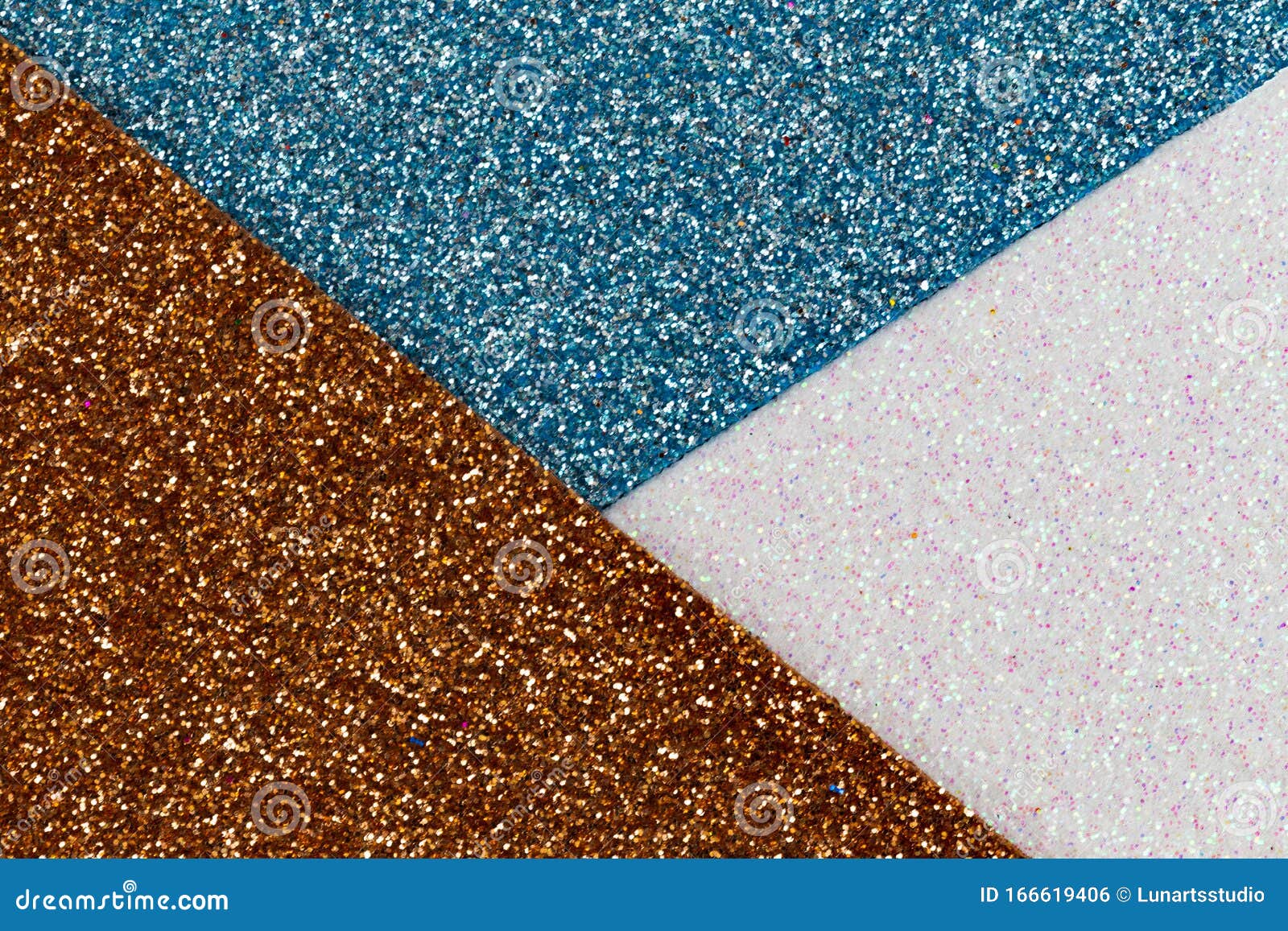 Blue, White and Gold Glitter Texture Abstract Background. Shape of the ...