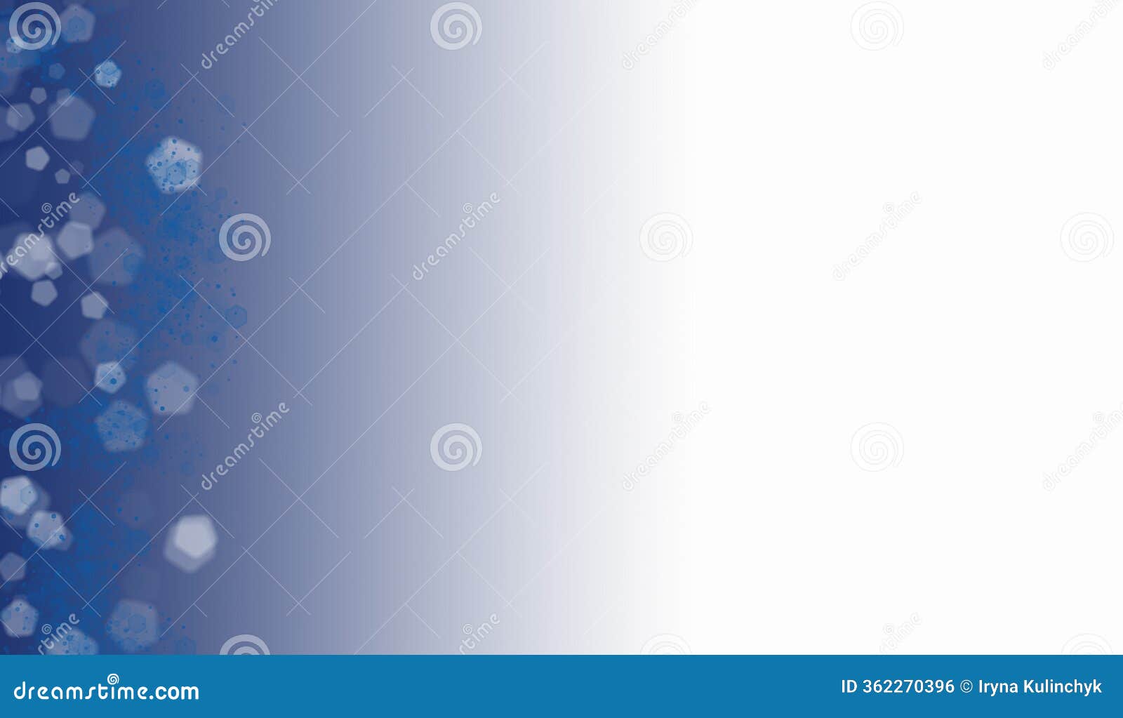 Blue and White Gradient Background with Hexagonal Bokeh Texture ...