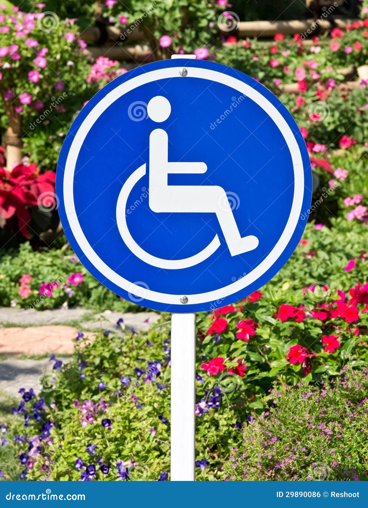 Handicap accessible sign stock photo. Image of park, impairment - 29890086