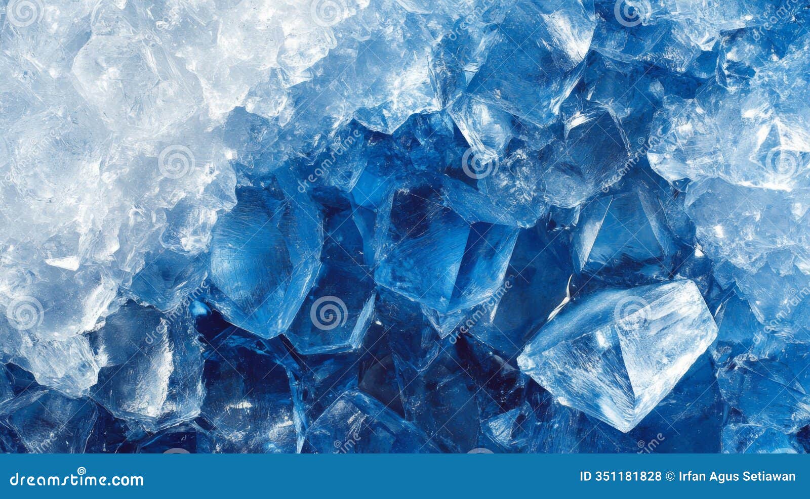 Blue and White Ice Crystals Texture Background Stock Illustration ...