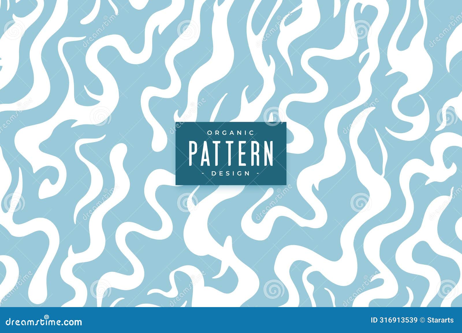 Blue White Irregular Organic Shape Marble Texture Backdrop Stock Vector ...