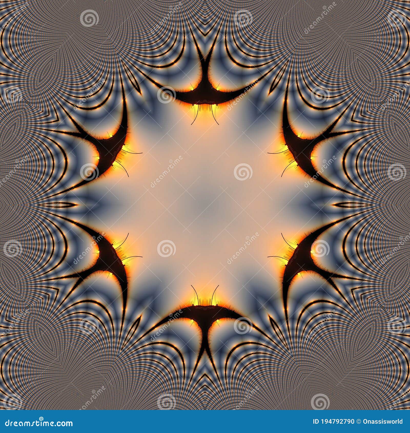 Orange Sunset Shapes Blurs Abstract Background Stock Illustration ...